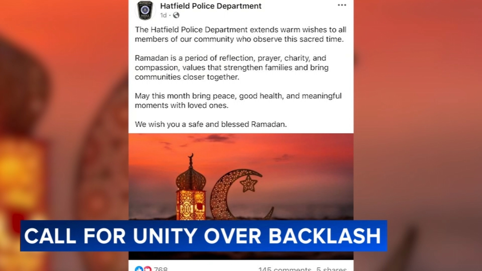 Hatfield Police Chief William Tierney defends Ramadan post, calls for ...