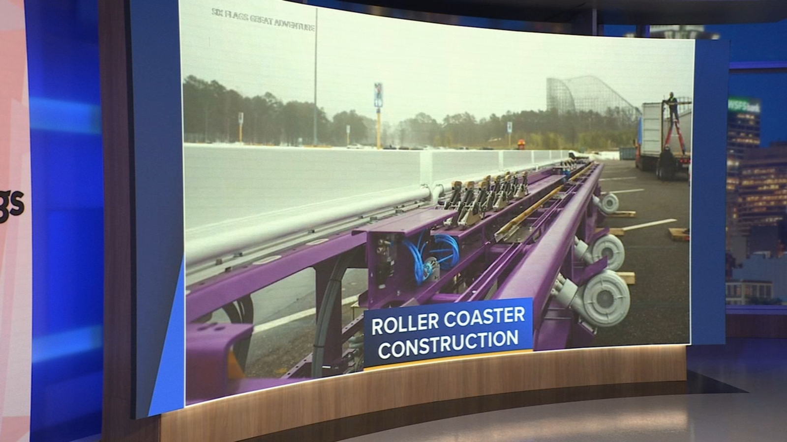 Six Flags Great Adventure shows off part to new roller coaster - 6abc ...