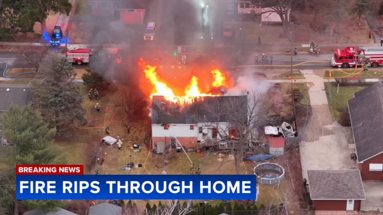 Fox River Grove fire: Home destroyed by large wind-fueled fire near ...