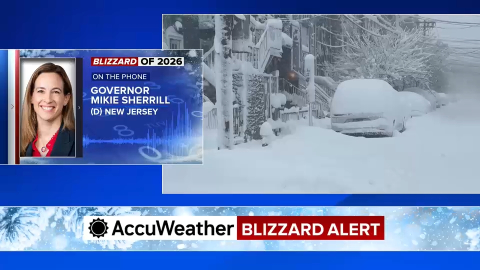Gov. Sherrill updates New Jersey as blizzard cleanup - ABC7 New York