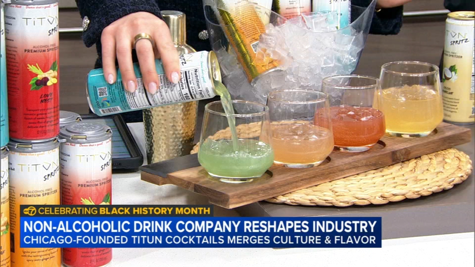 Non-alcoholic drink company Titun Cocktails reshapes industry - ABC7 ...