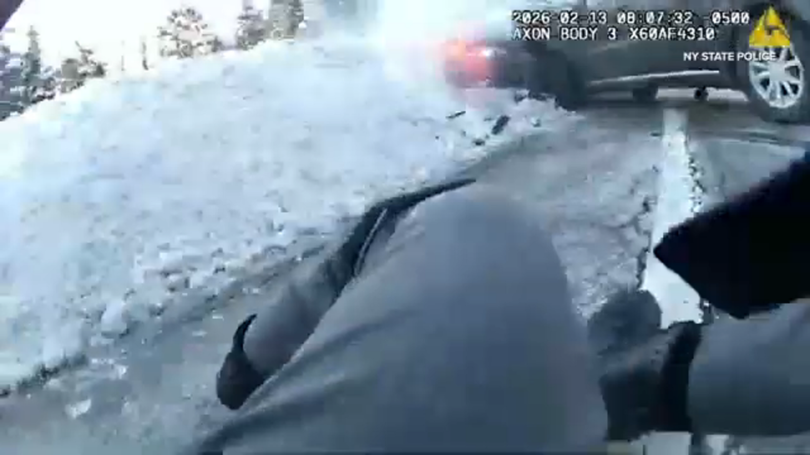 Trooper Martin survives being struck by truck in Duane, NY while ...