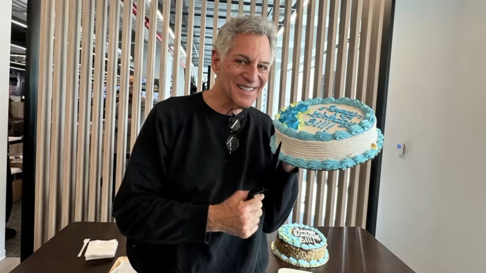 Eyewitness News Anchor Bill Ritter 76th birthday celebration at WABC-TV ...