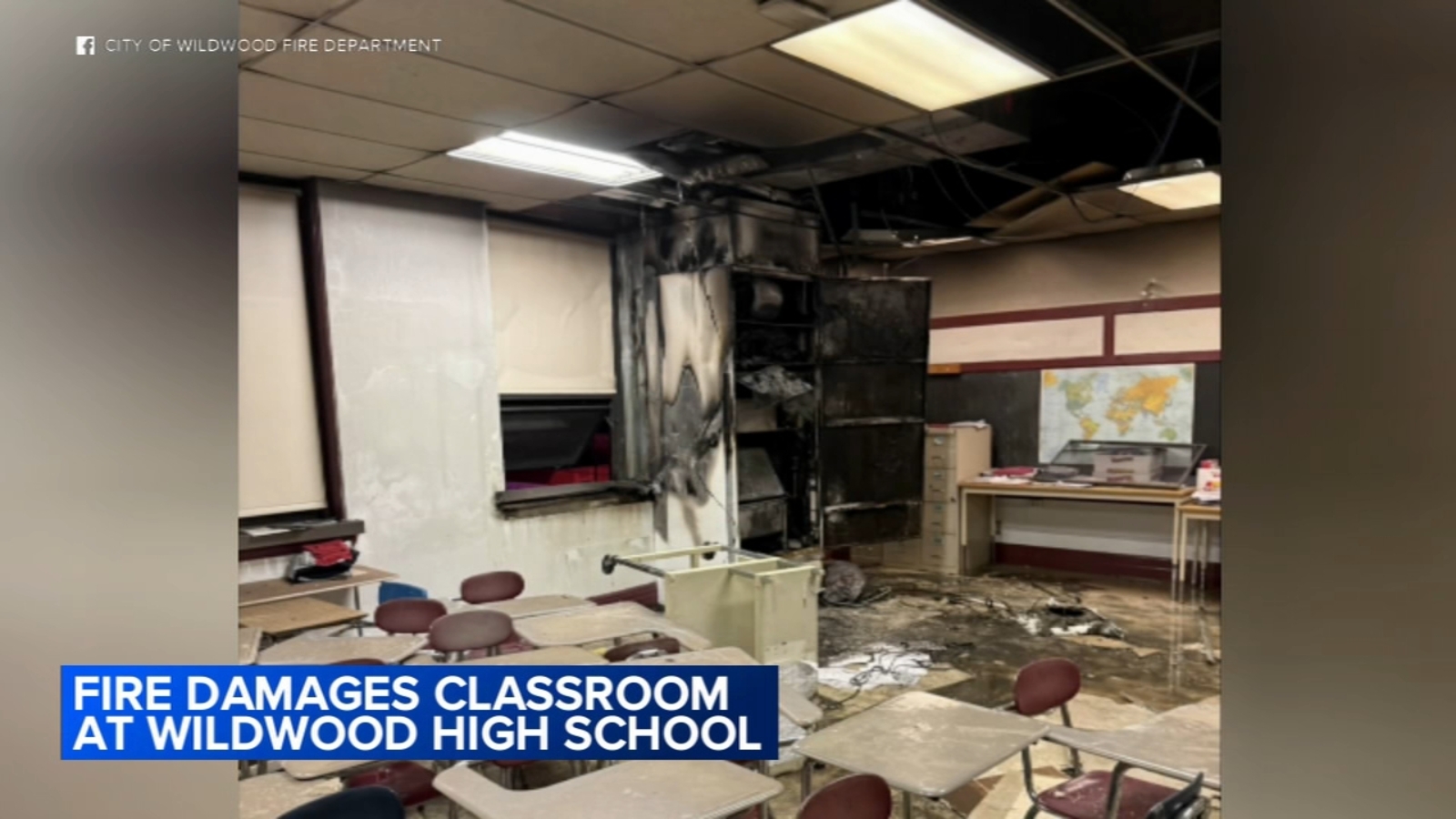 HVAC unit sparks fire at Wildwood High School; damage shown in new ...