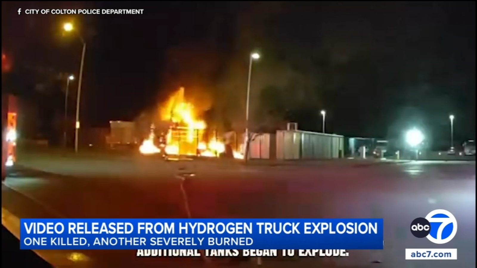 New video released in deadly hydrogen truck explosion in Colton - ABC7 ...