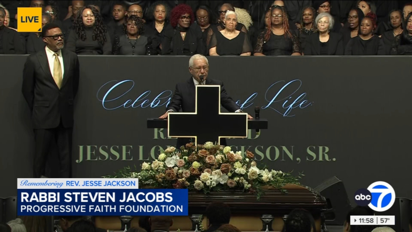 Rabbi Steven Jacobs delivers powerful speech - ABC7 Chicago