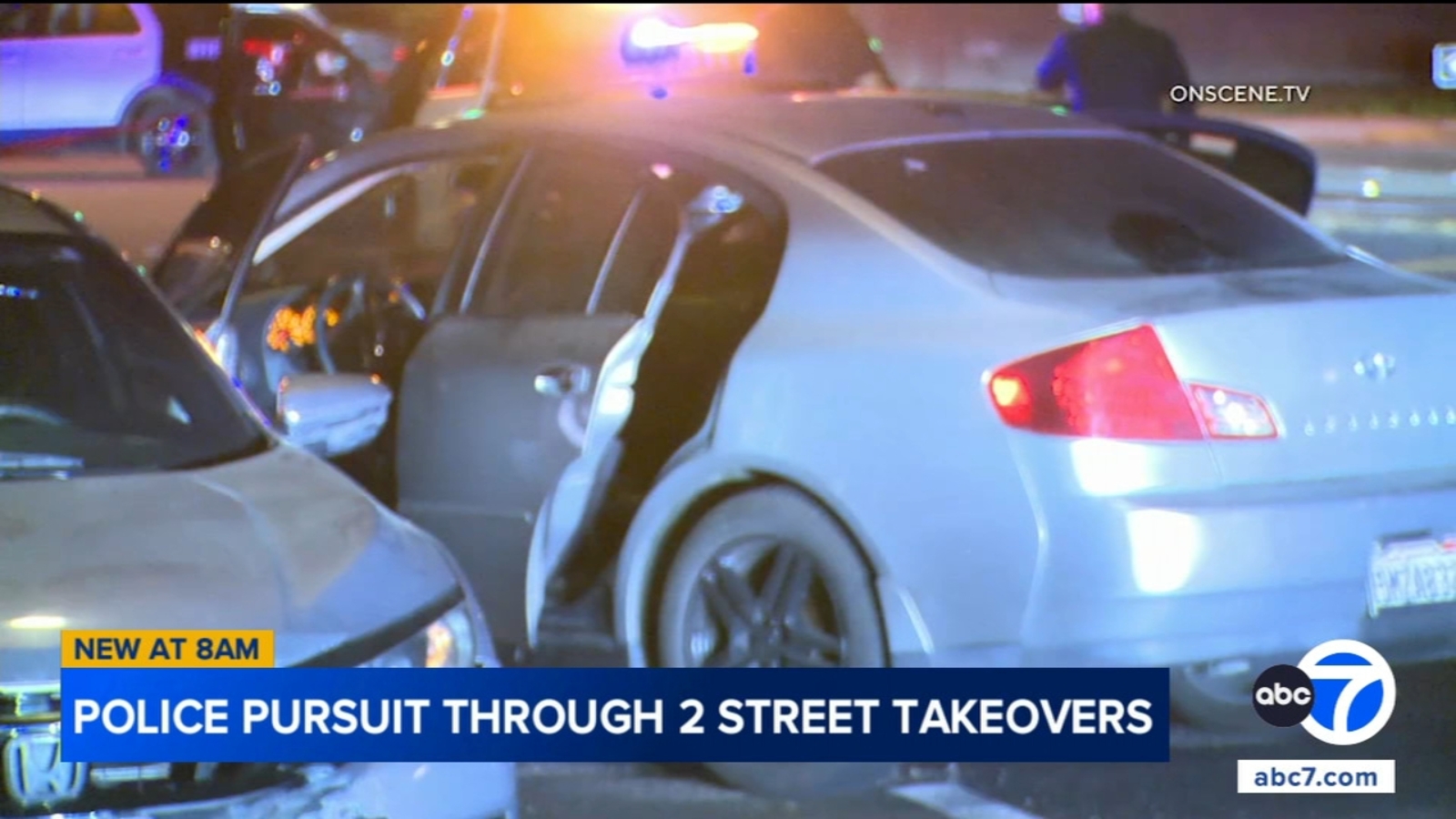 Los Angeles news: Street takeover leads to police chase that went from ...