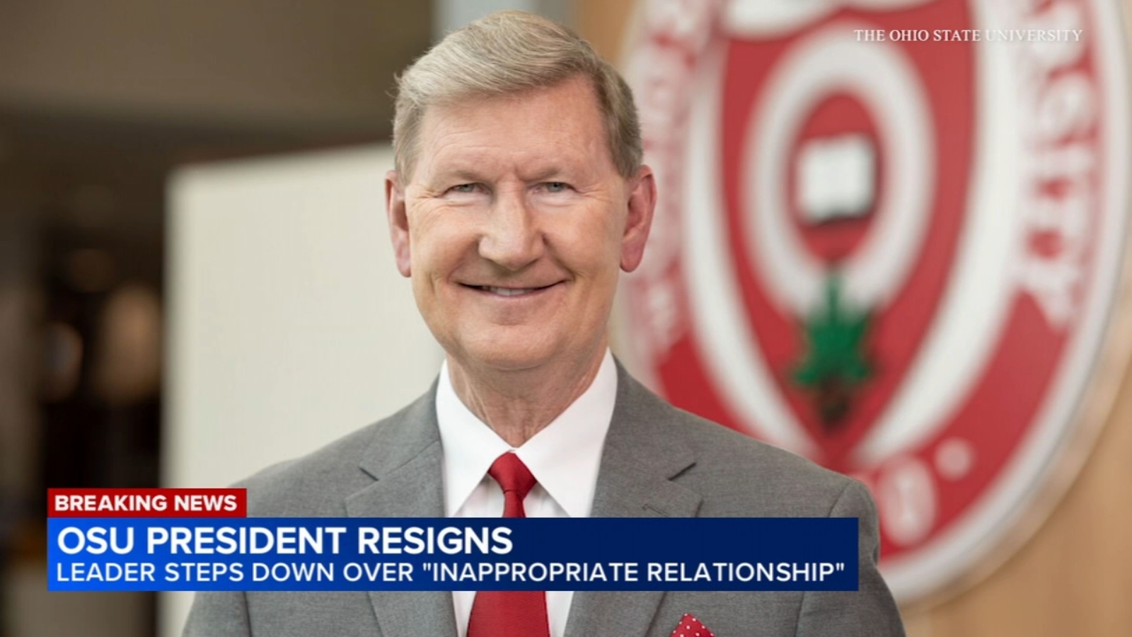 Ohio State University, or OSU, President Walter 'Ted' Carter Jr ...