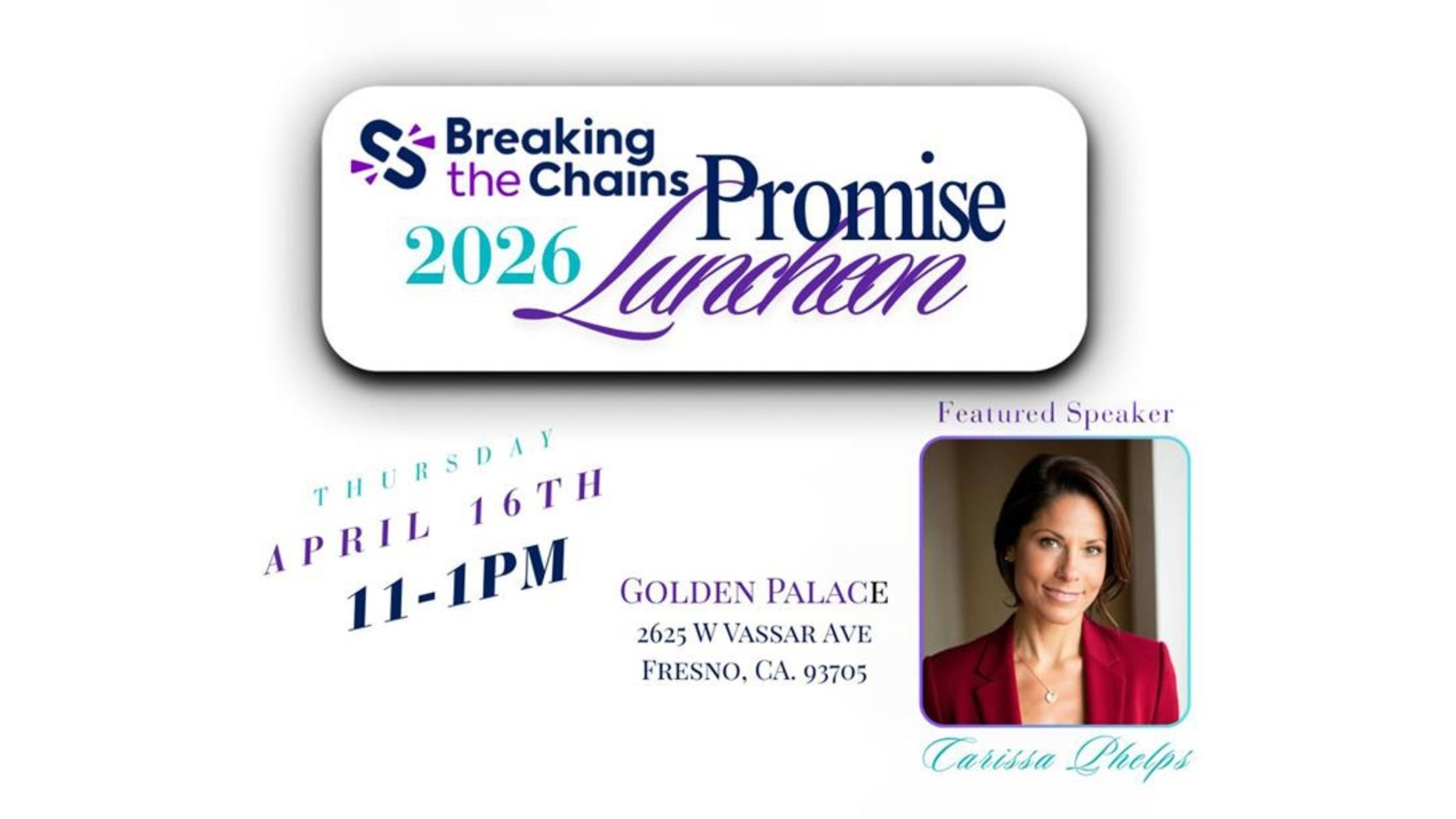 Valley organization Breaking the Chains hosting annual promise luncheon ...