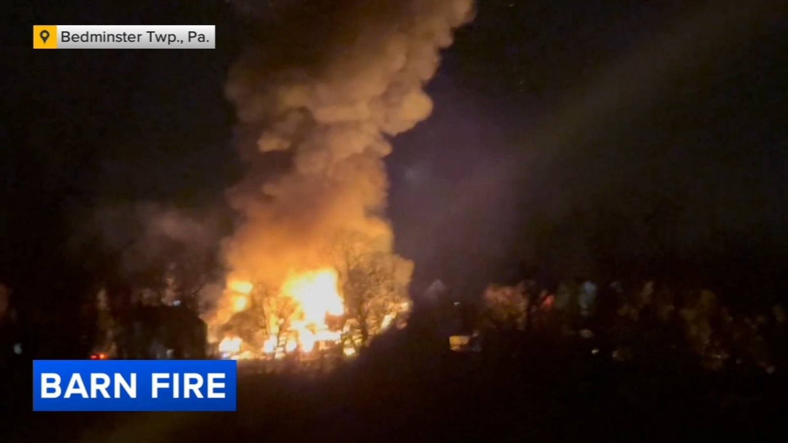 Barn destroyed by fire in Bucks County; neighbors report explosions ...