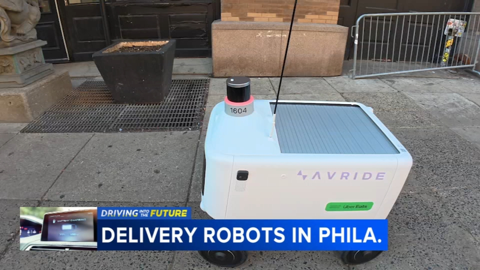 Uber Eats debuts autonomous sidewalk delivery robots in Philadelphia ...