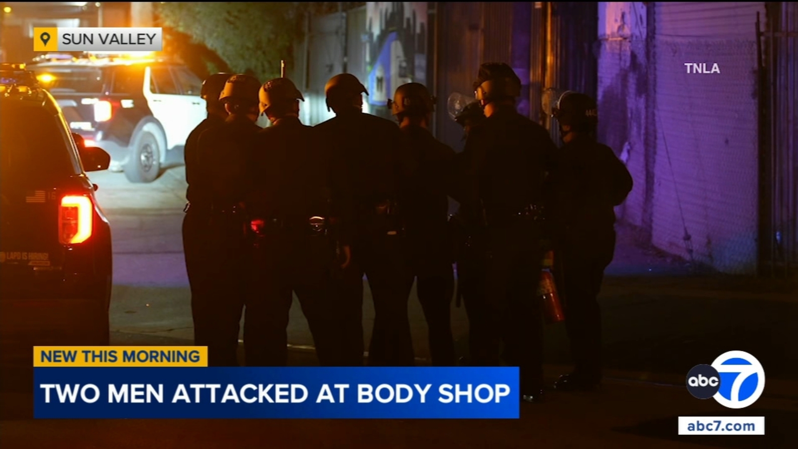 2 men attacked at Sun Valley body shop, Los Angeles police say - ABC7 ...
