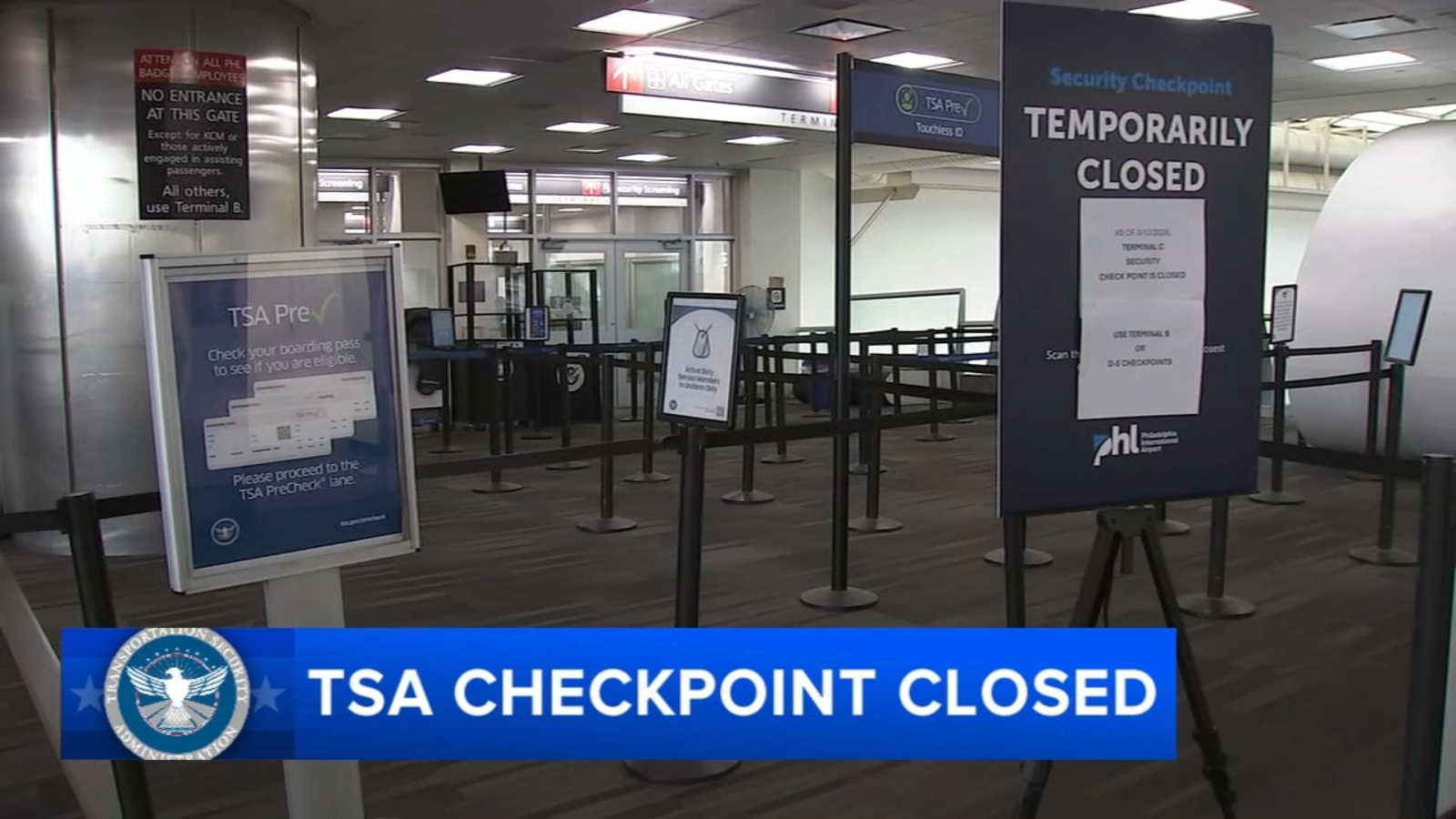 TSA temporarily closes Terminal C security checkpoint at Philadelphia ...