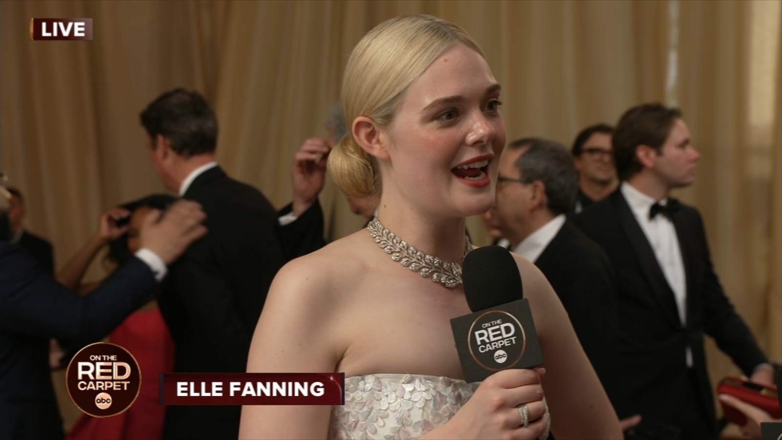 Elle Fanning says she's buzzing with 1st Oscar nomination - ABC7 San ...
