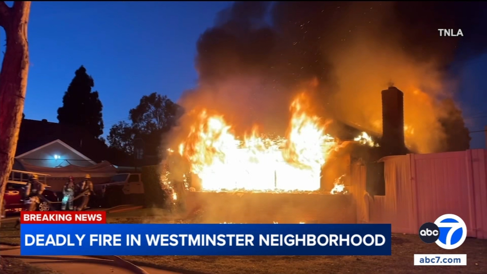 1 dead, 1 injured after fire rips through Westminster home - ABC7 Los ...