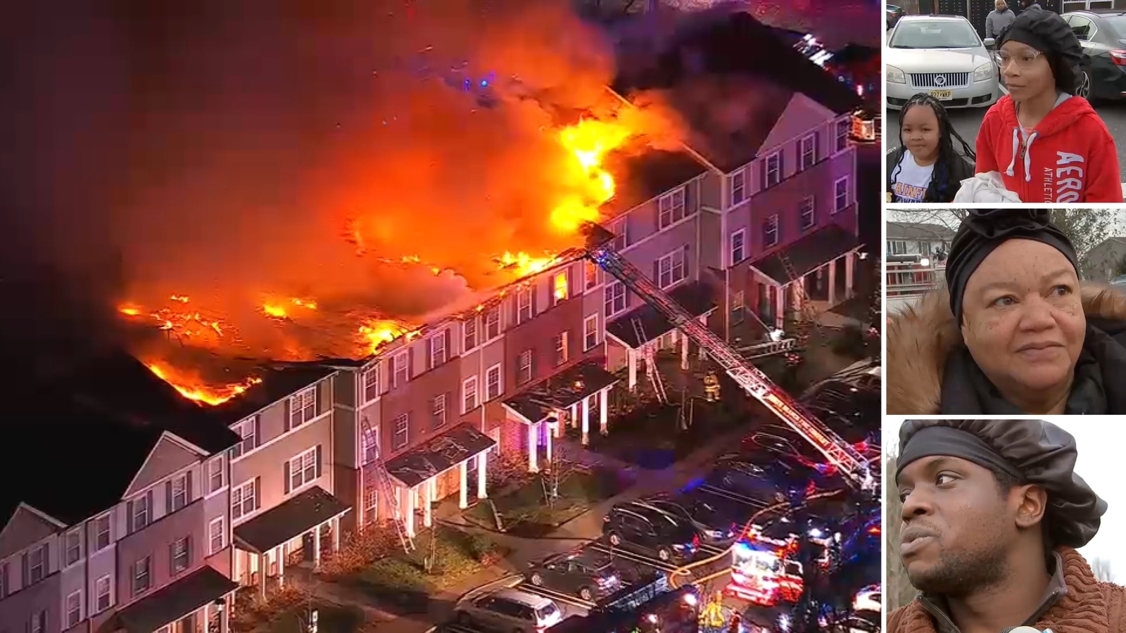 Huge fire tears through multiple townhomes in Branchburg, New Jersey ...