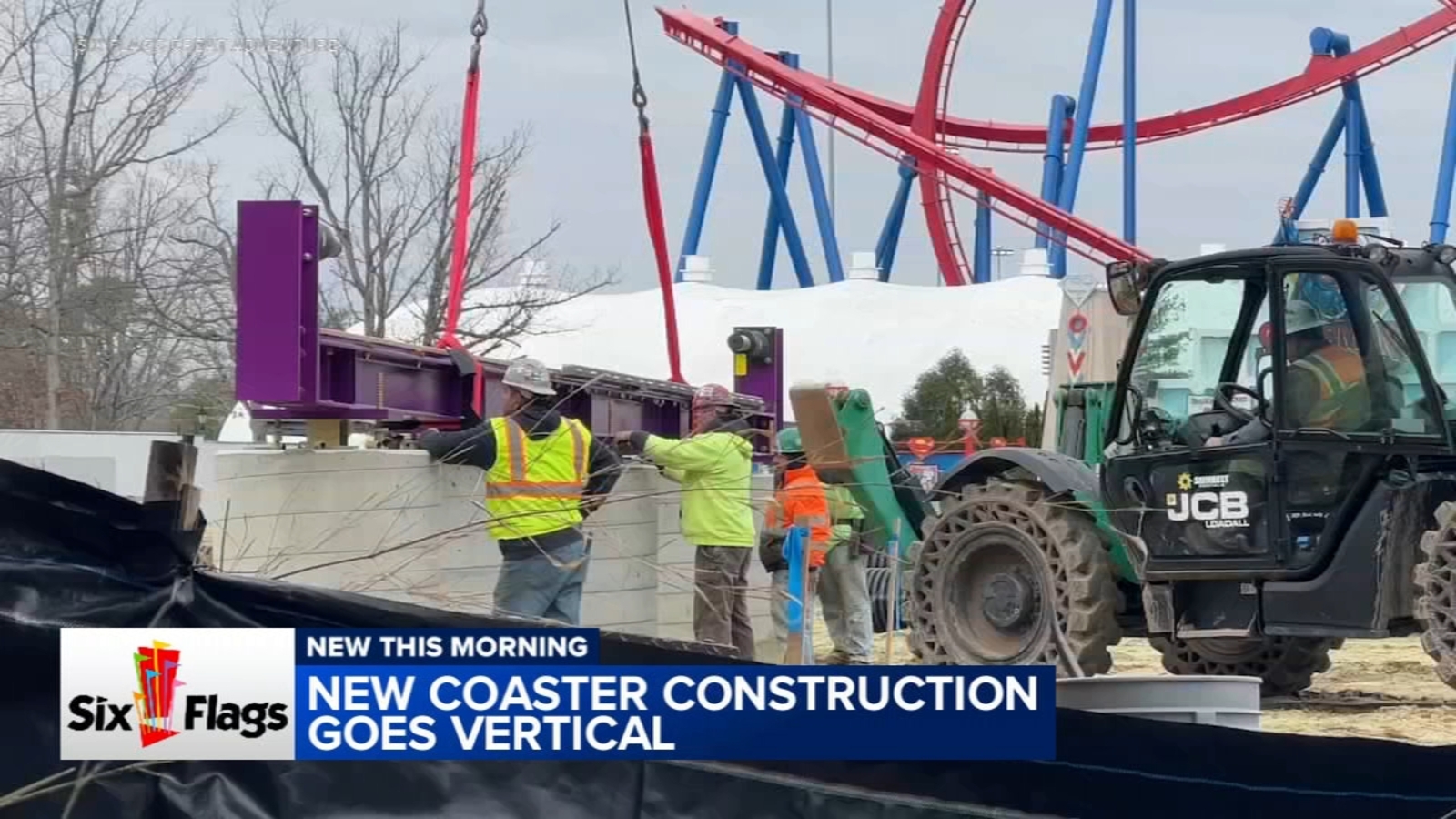 Six Flags Great Adventure's new roller coaster hits construction ...