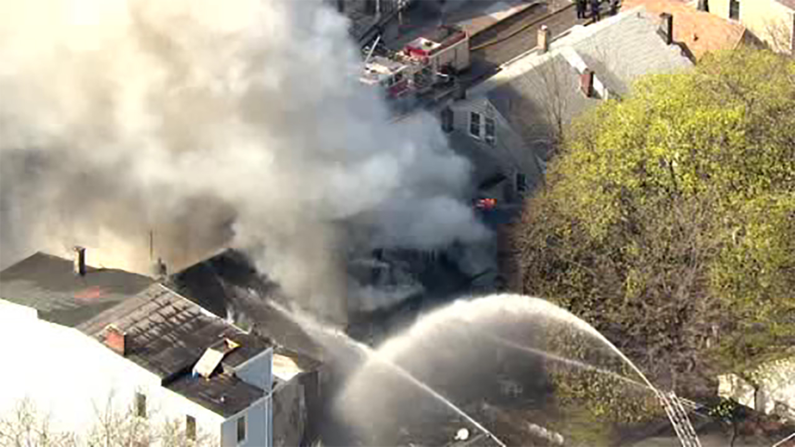 5-alarm Paterson fire tears through row of buildings - ABC7 New York
