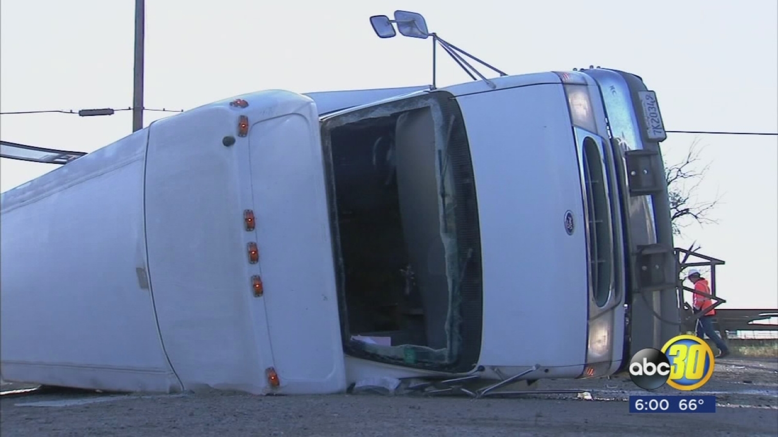 1 dead, several injured in crash between minivan and farmworker bus in ...