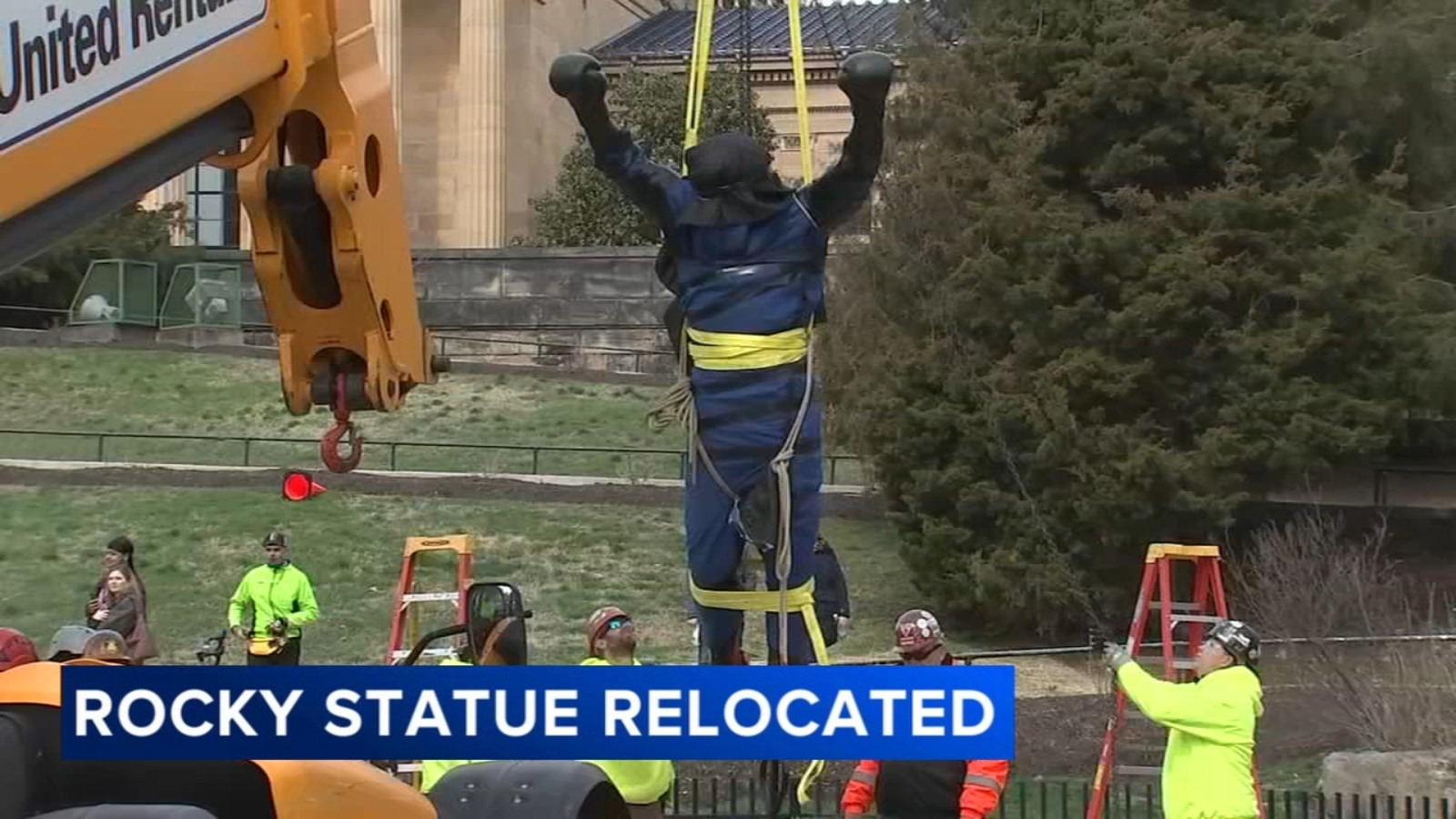Iconic Rocky statue moves inside Philadelphia Museum of Art ahead of ...