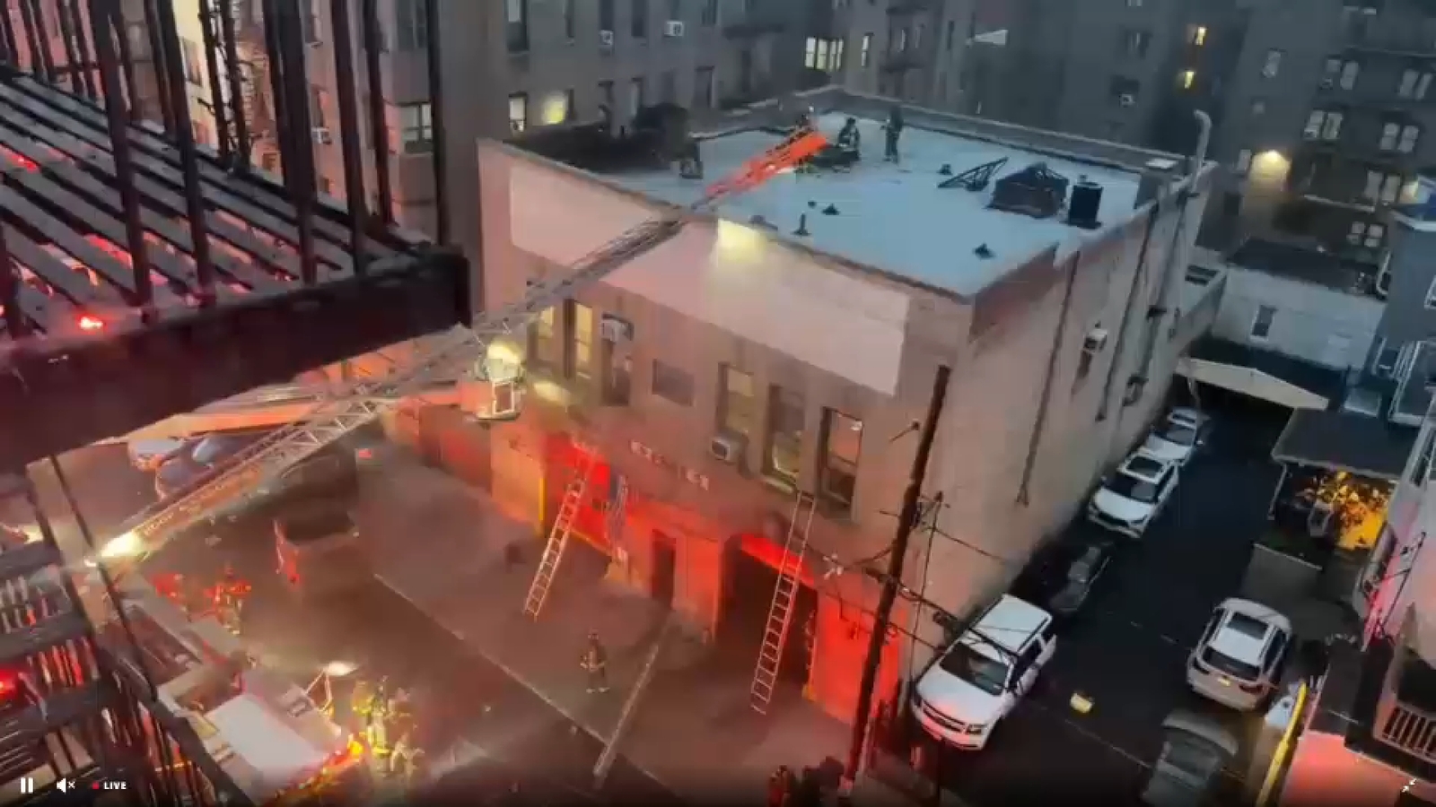 14 hurt in Bronx firehouse blaze; fire engine went up in flames in 3 ...