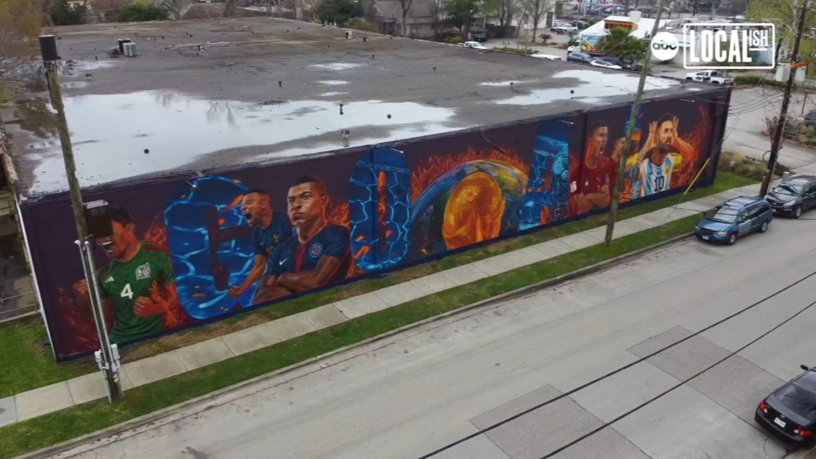 New Mural Greeting Fans Ahead Of Fifa World Cup Abc13 Houston
