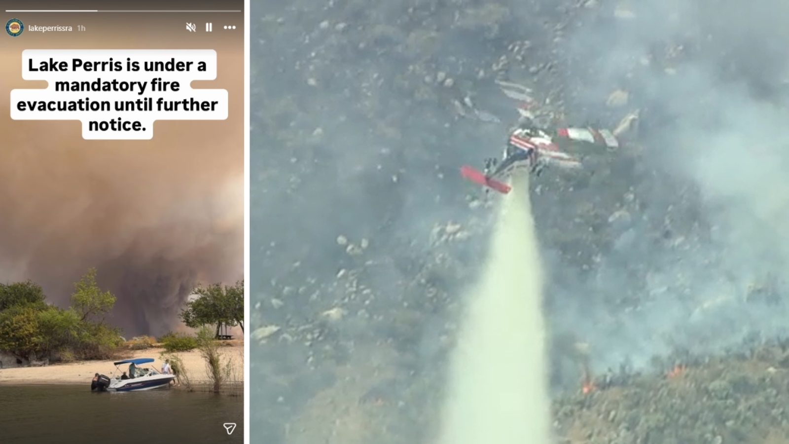 Lake Perris Recreation Area evacuated - ABC7 Los Angeles
