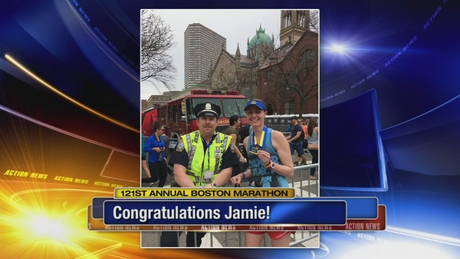 Action News producer runs the Boston Marathon - 6abc Philadelphia