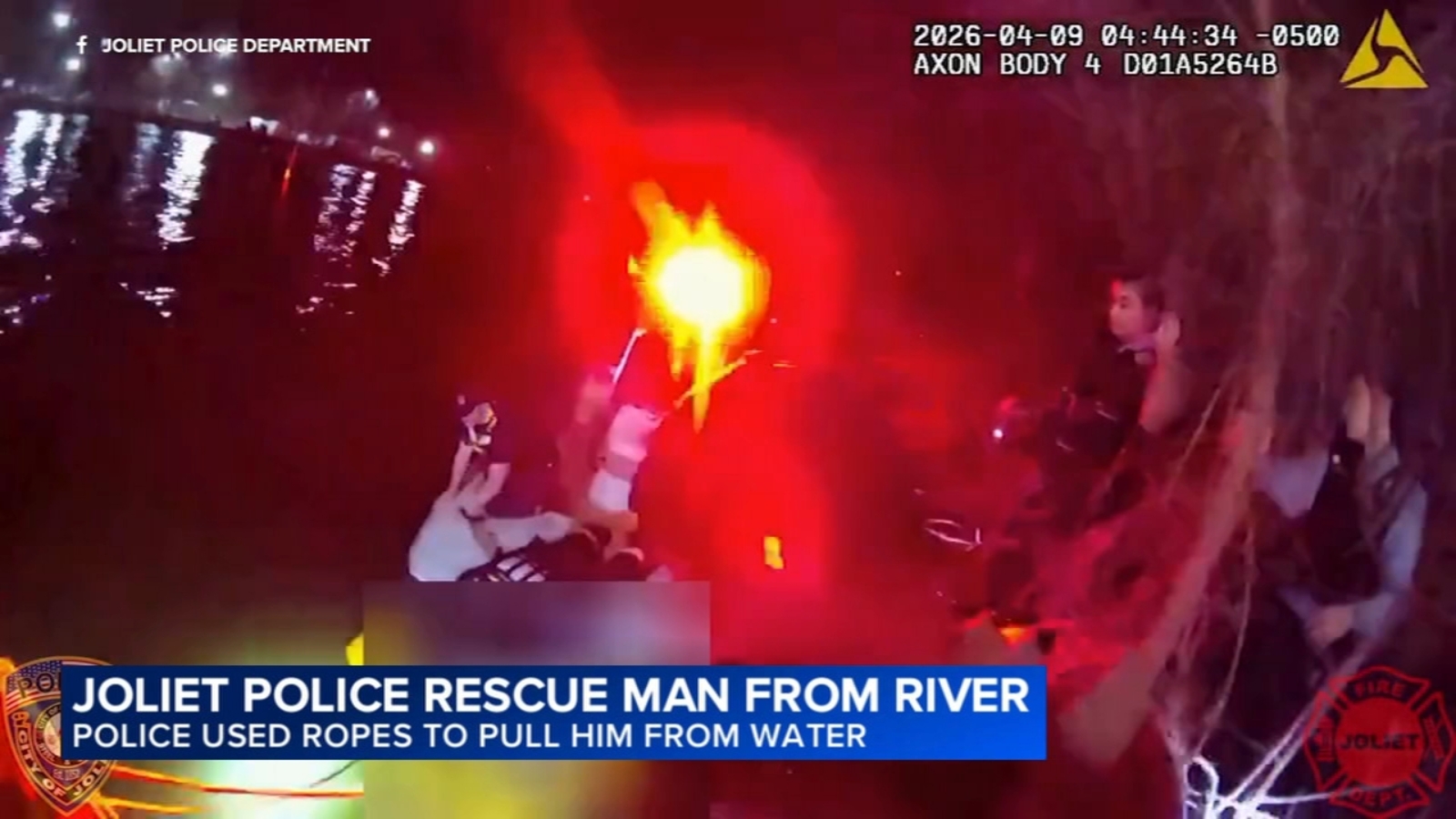 Body camera video shows Joliet, Illinois police rescue 25-year-old man ...