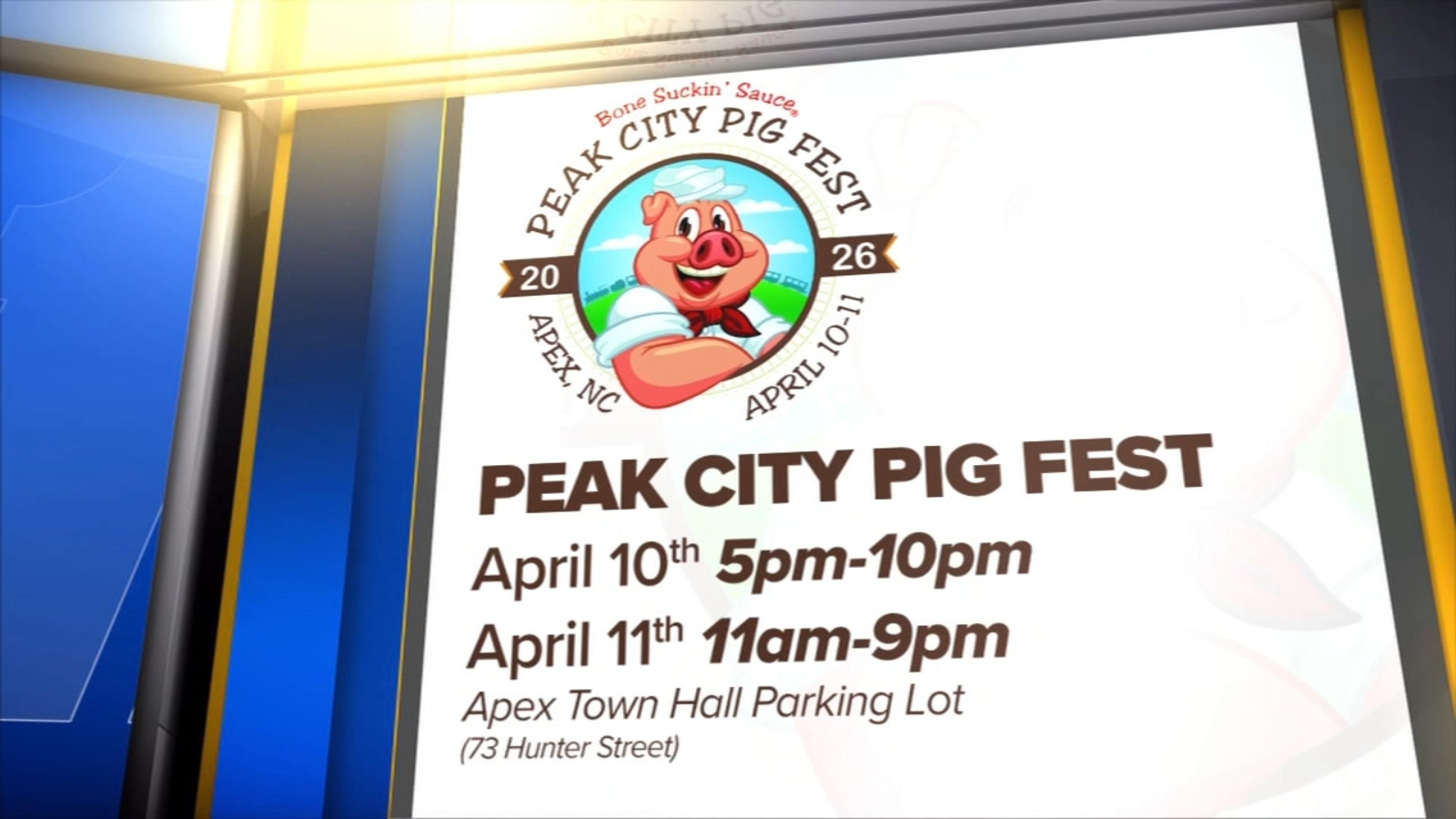 Apex's Peak City Pig Fest on April 10-11 - ABC11 Raleigh-Durham