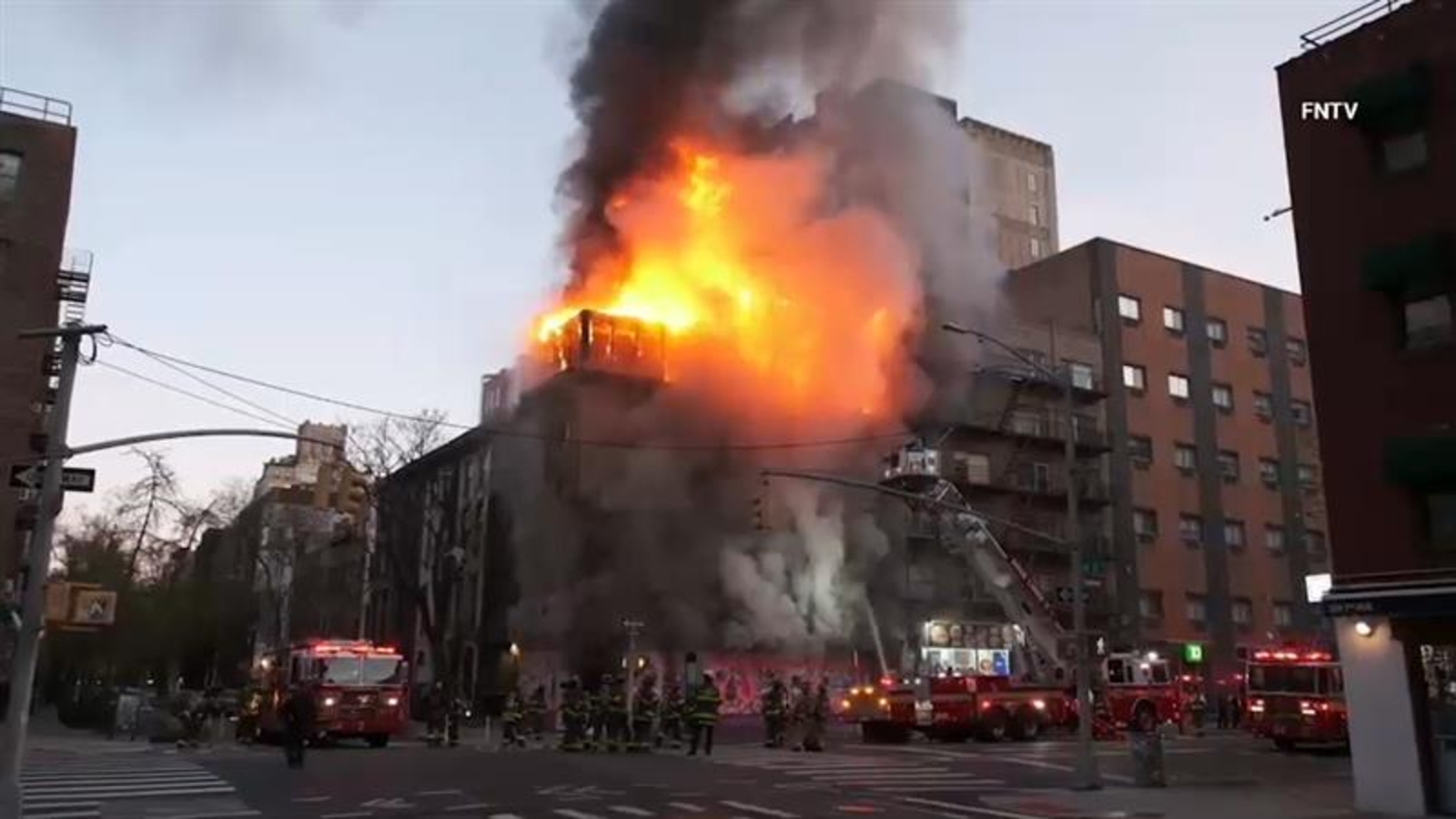 Chelsea fire: Flames engulf vacant apartment building in Manhattan, NYC ...
