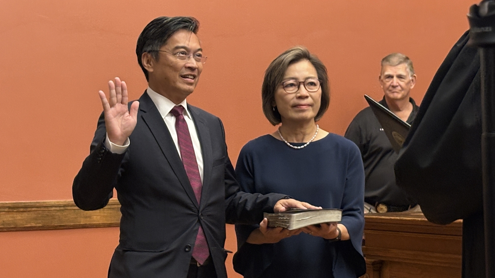Daniel Wong sworn in as acting Fort Bend County Judge amid pushback ...