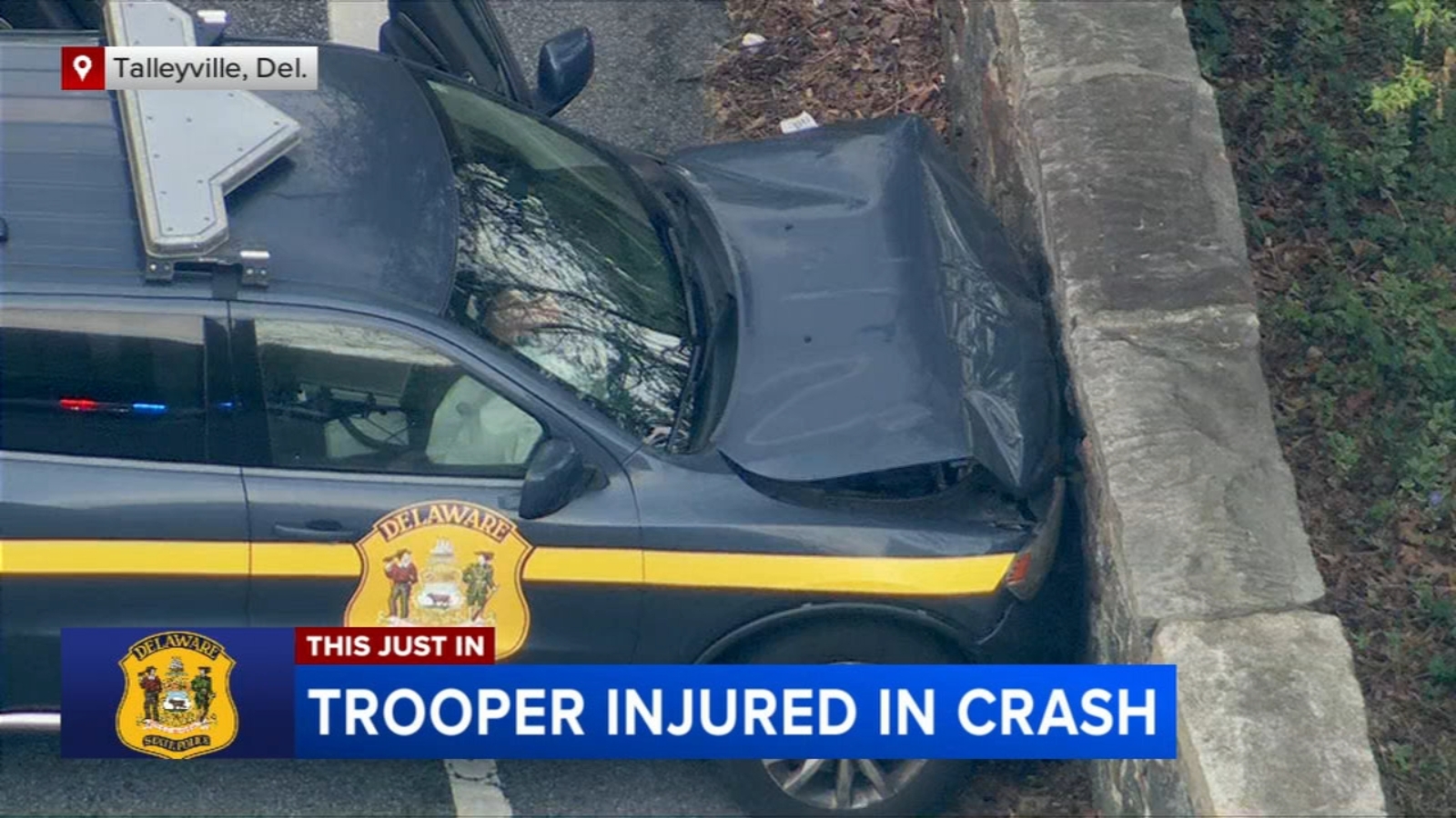 Delaware State Police trooper injured in crash after allegedly losing ...