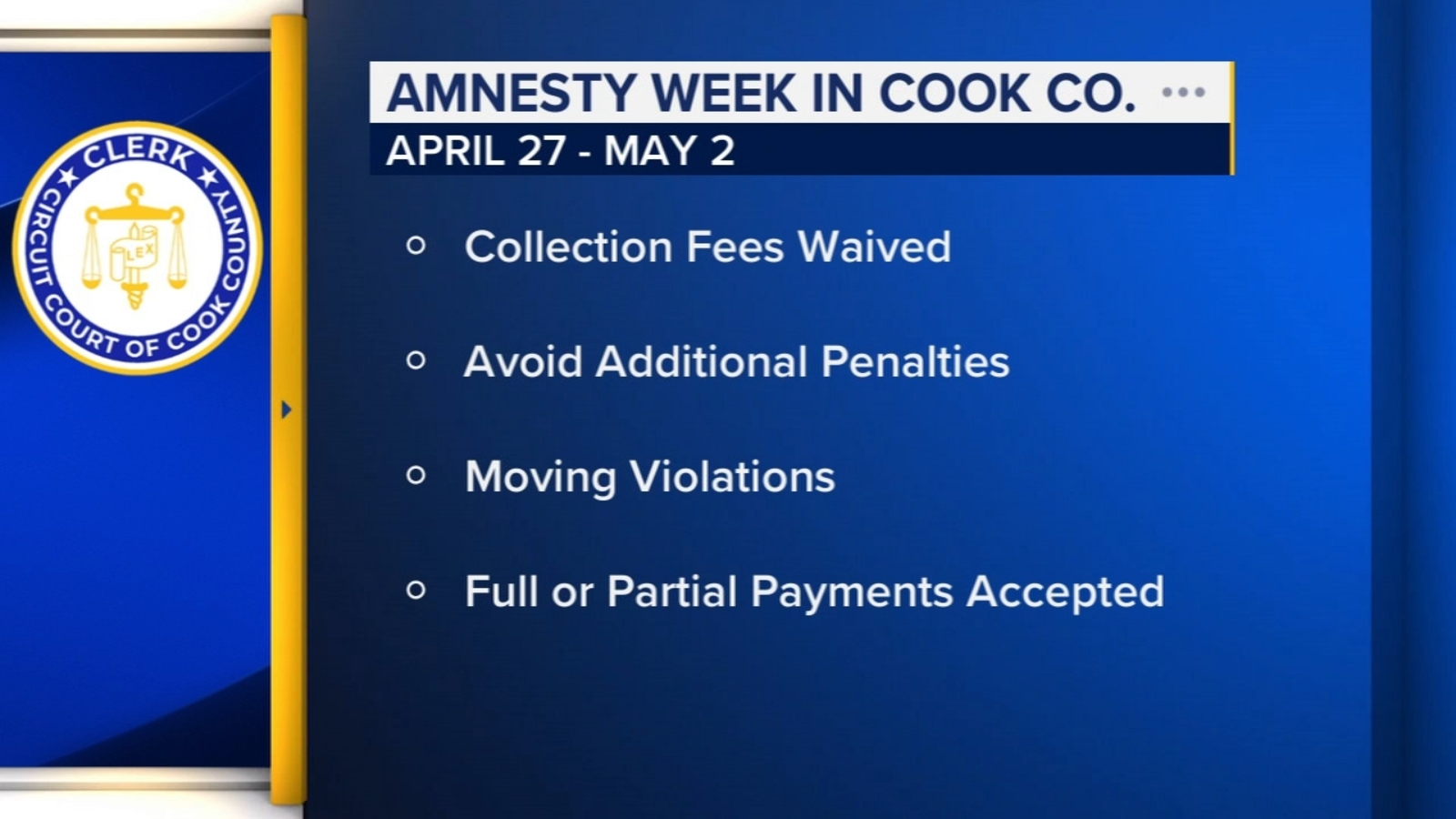 Cook County Amnesty Week begins Monday for drivers who haven't paid ...