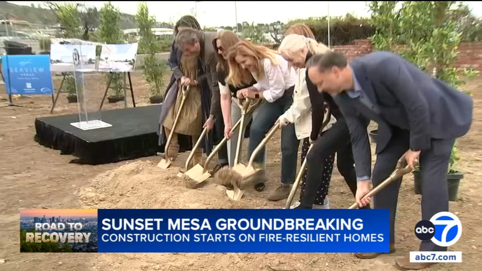 Palisades Fire: Groundbreaking marks rebuilding milestone for Sunset ...