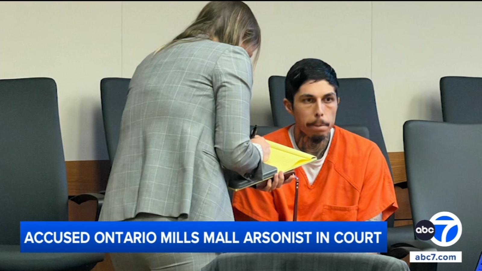 Ontario Mills mall arson suspect pleads not guilty - ABC7 Los Angeles