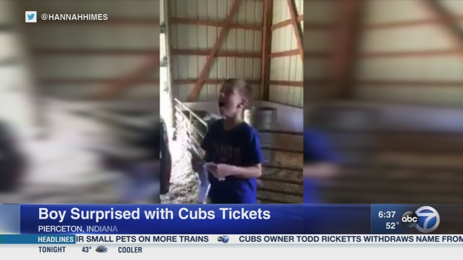 Hardworking Chicago Cubs fan surprised with tickets; reaction brings ...