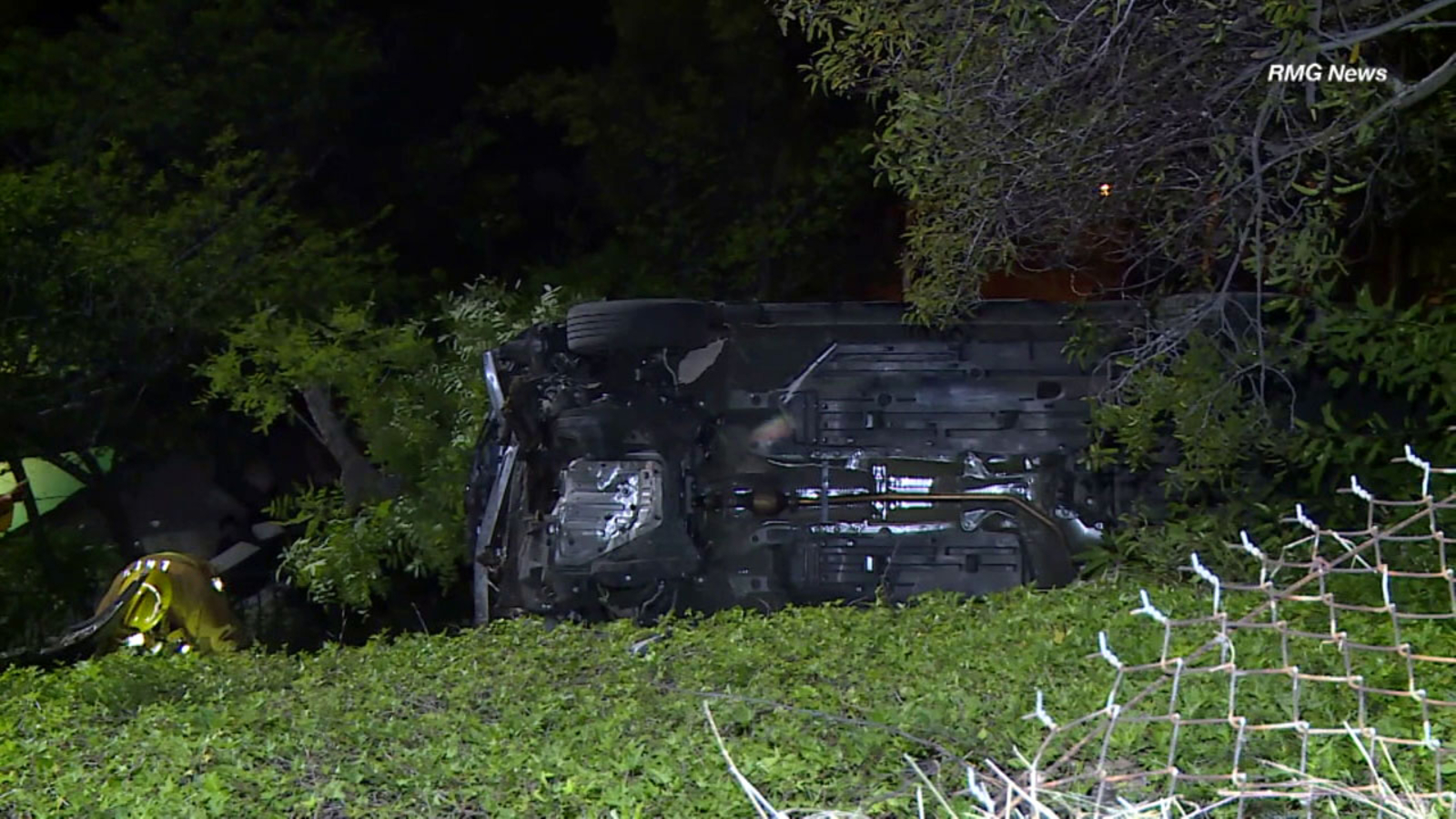 Missing driver located after car plunges over cliff in Hollywood Hills ...