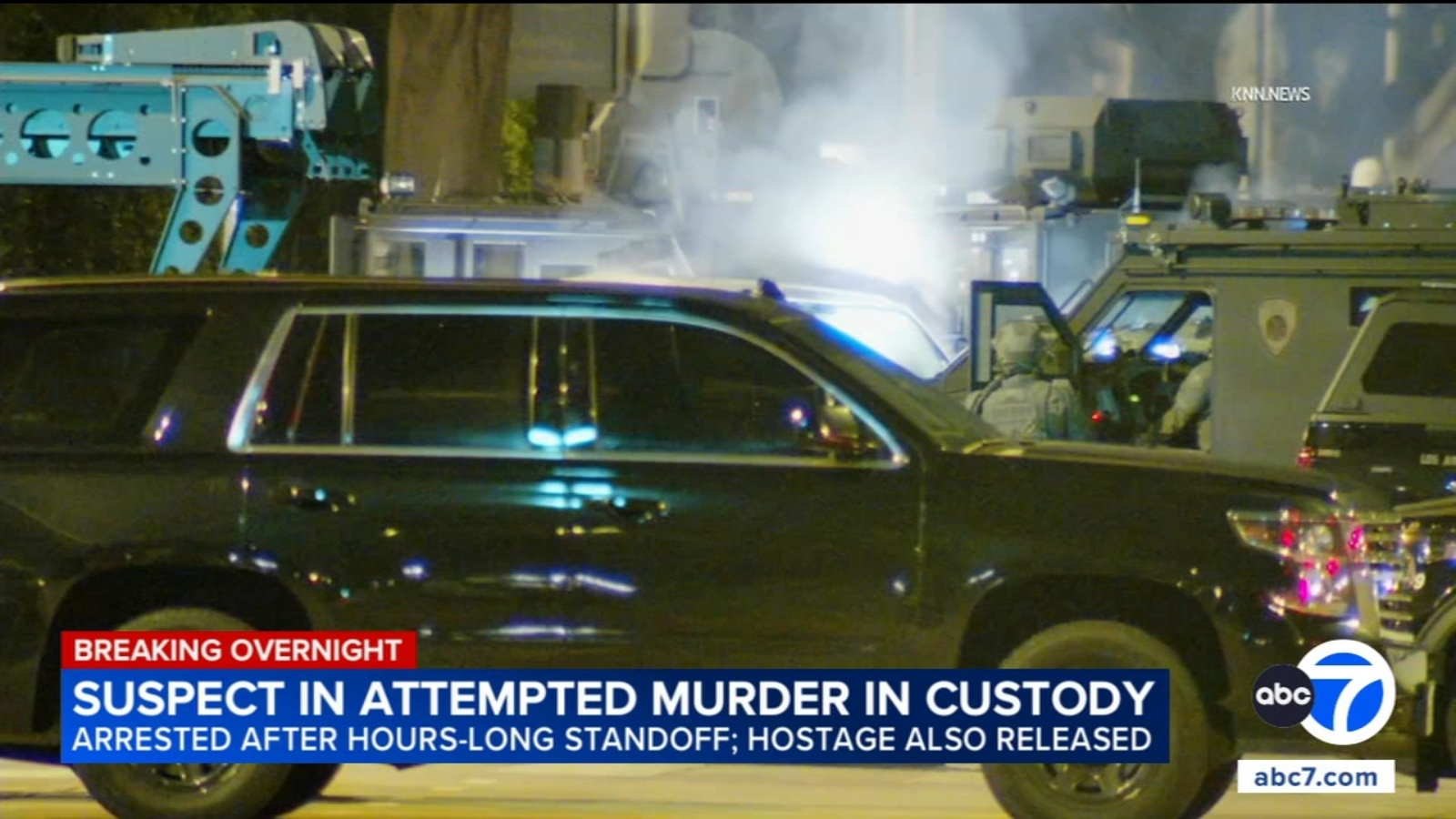 Attempted murder suspect in custody after hours-long standoff in ...