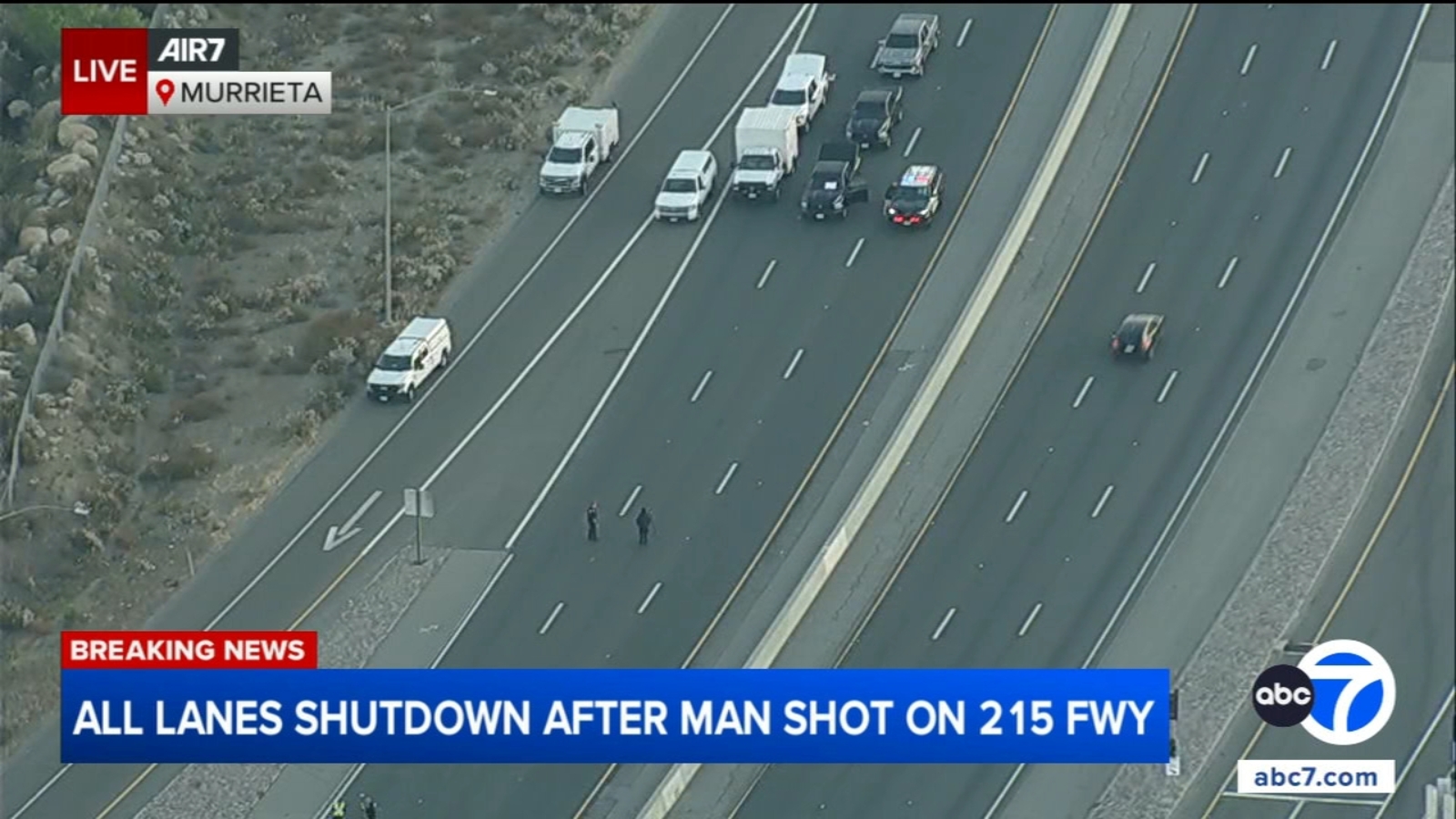 Southbound 215 Freeway reopens in Murrieta area after shooting - ABC7 ...