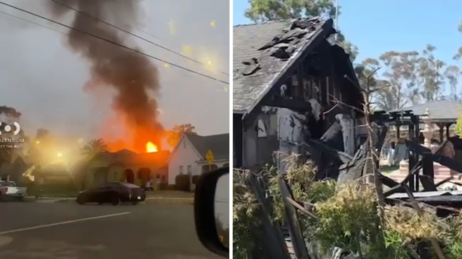 1 dead after garage fire, fireworks explosions caught on video at home ...