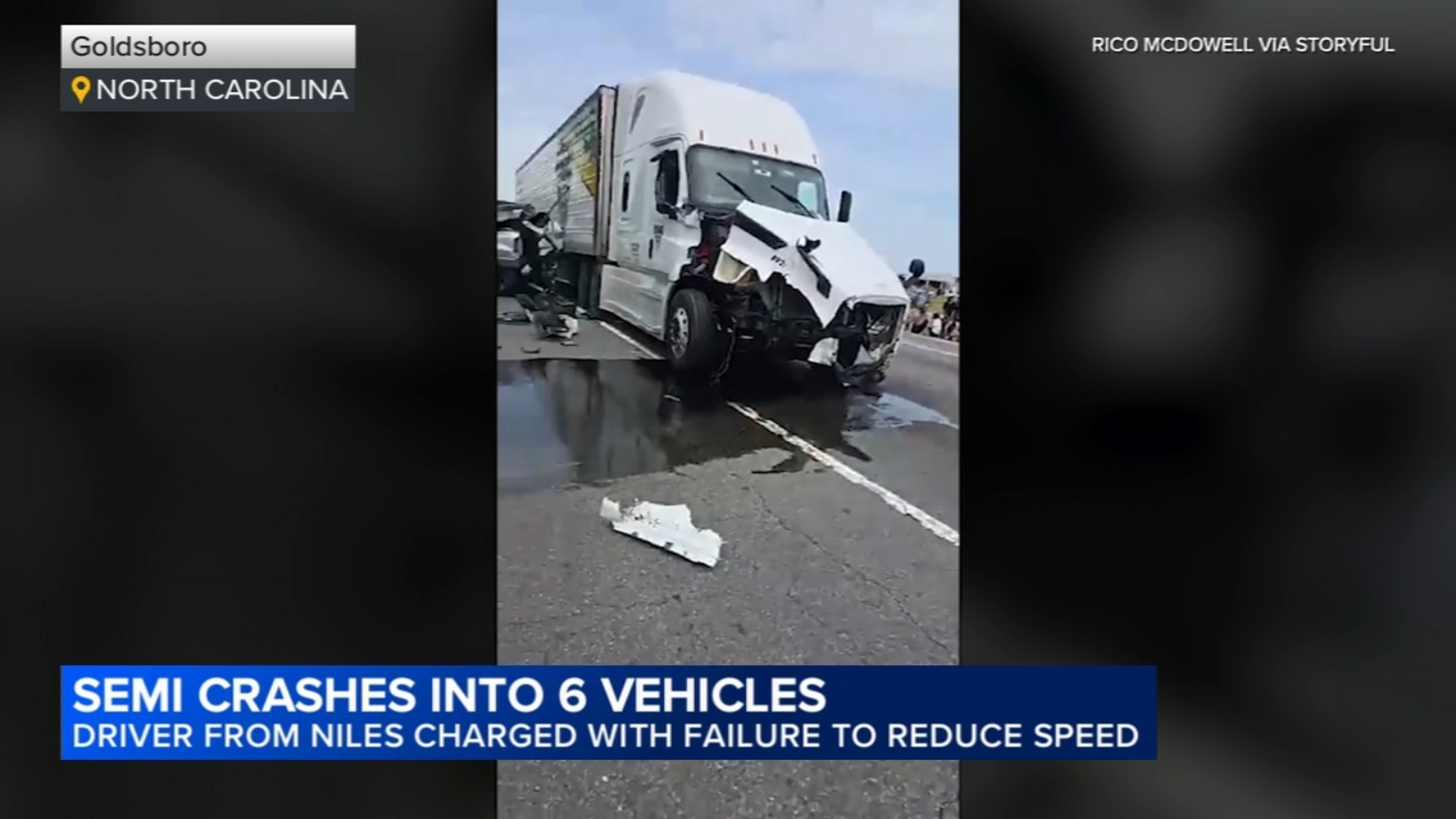 Terrifying video shows Niles driver Alin Bosa crash into stopped ...