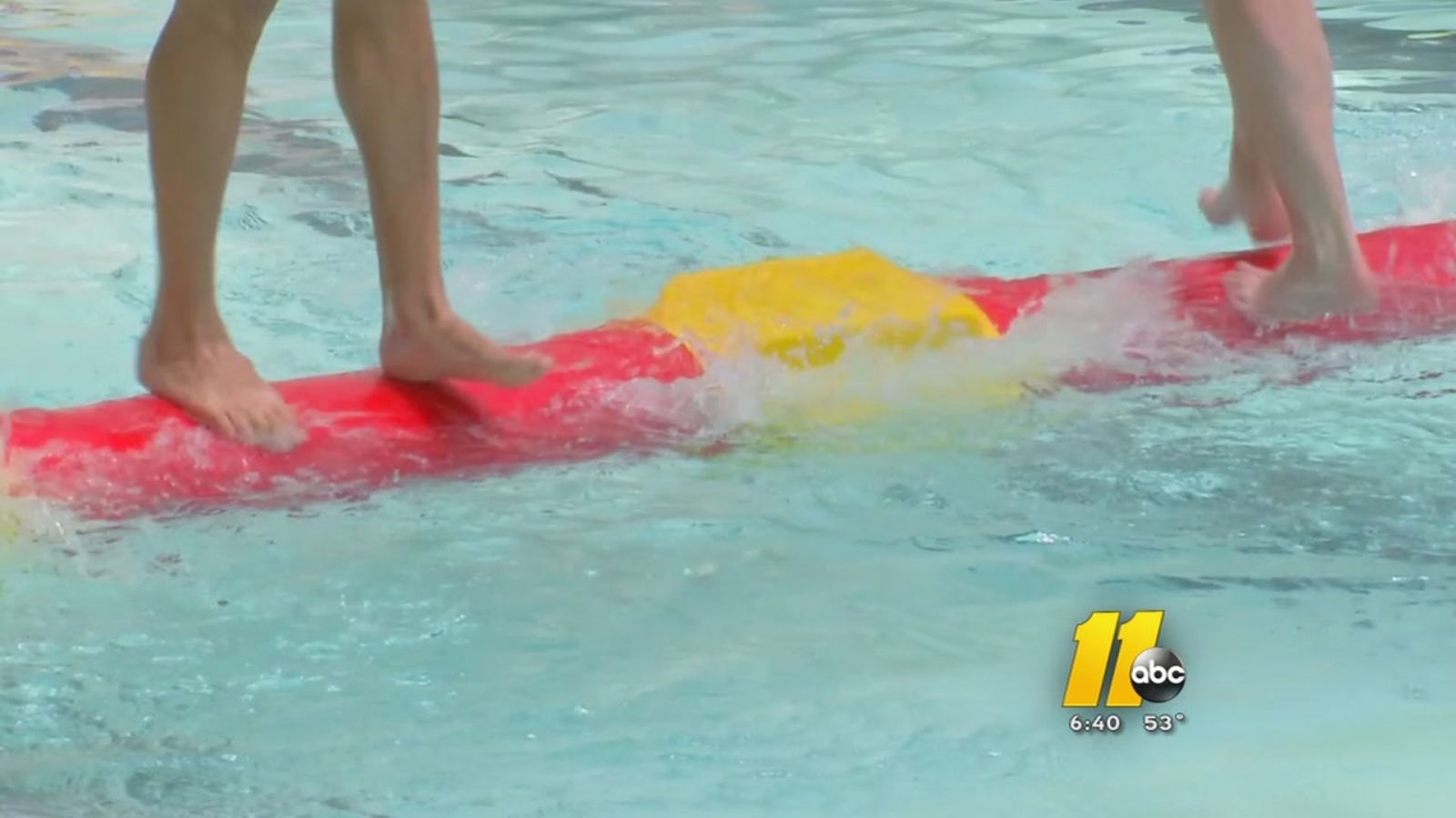 UNC students try out water log rolling - ABC11 Raleigh-Durham