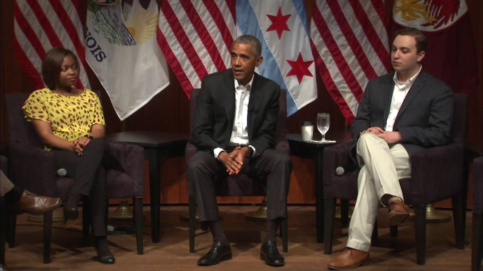 Former President Barack Obama holds 1st public event since leaving ...