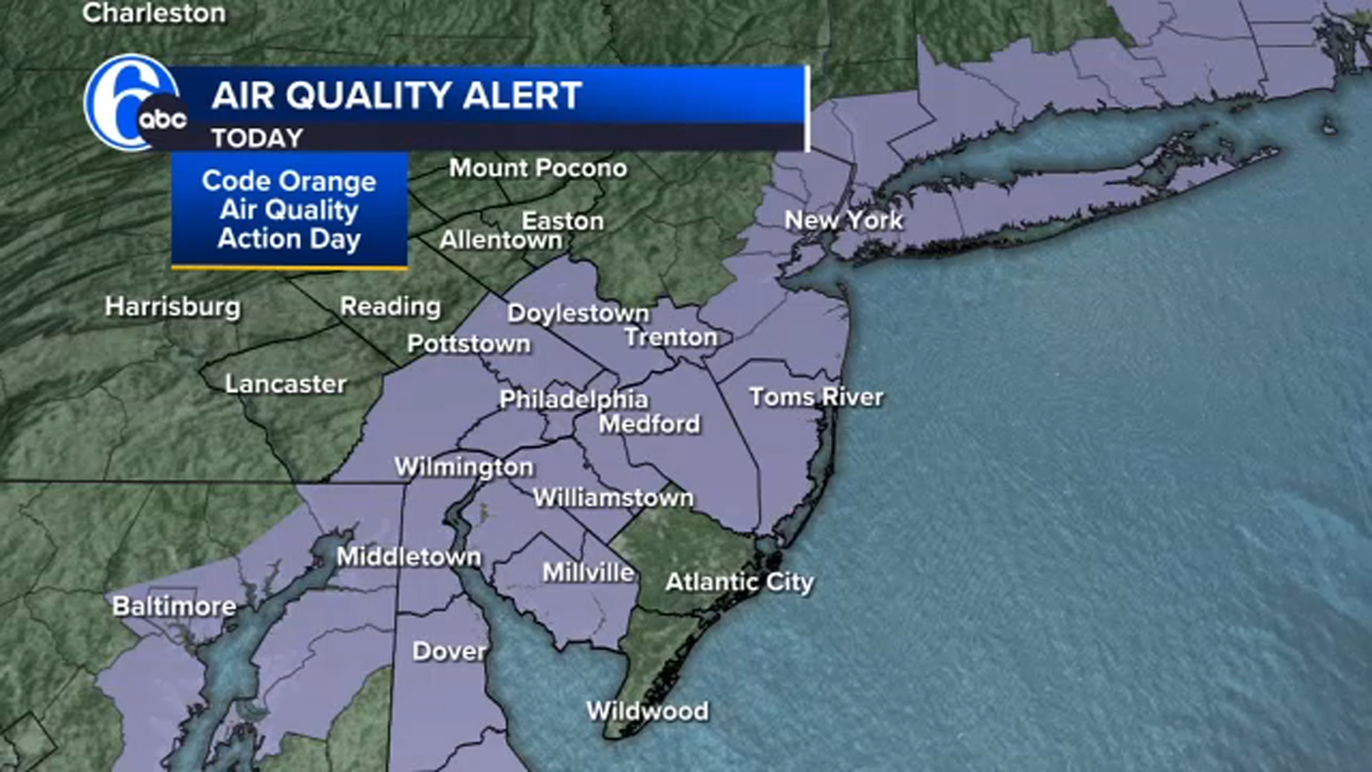 Code Orange Air Quality Alert issued for parts of the Northeast ...