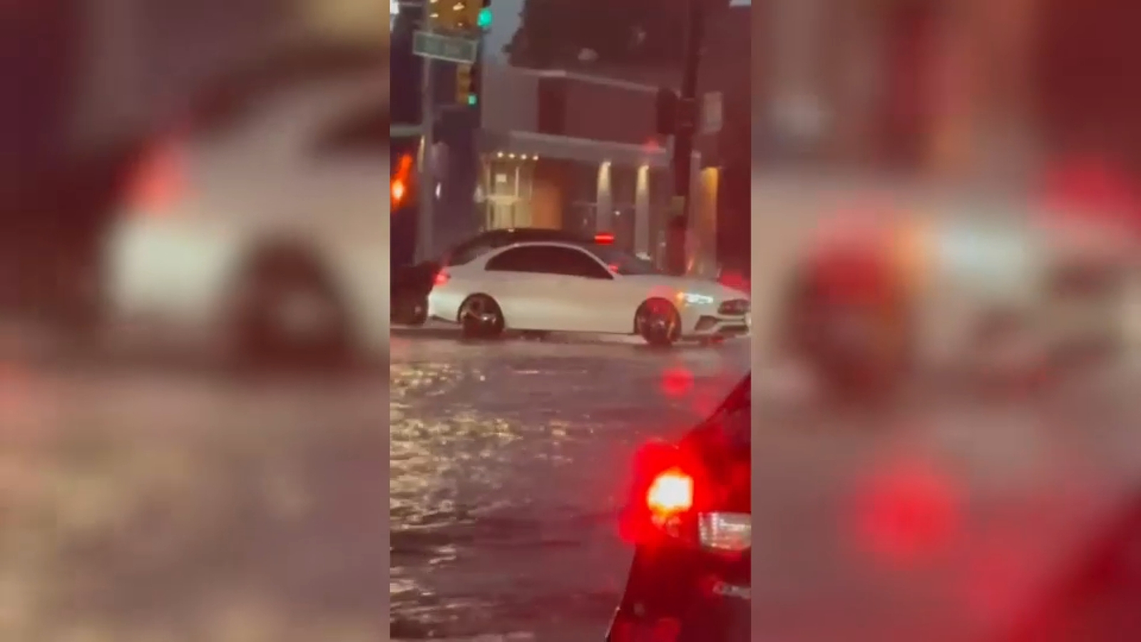 NYC storm damage: Heavy rainfall, thunderstorms lead to flooded roads ...