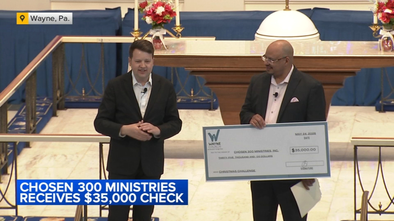 Wayne United Methodist Church donates $35,000 to Chosen 300 Ministries ...