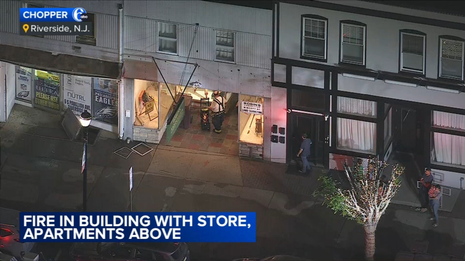 Investigations are underway after a fire blazed in a building that ...
