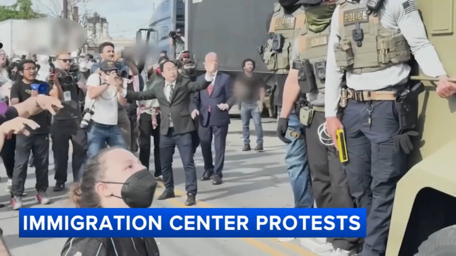 Sen. Andy Kim describes being affected by pepper spray during protest ...