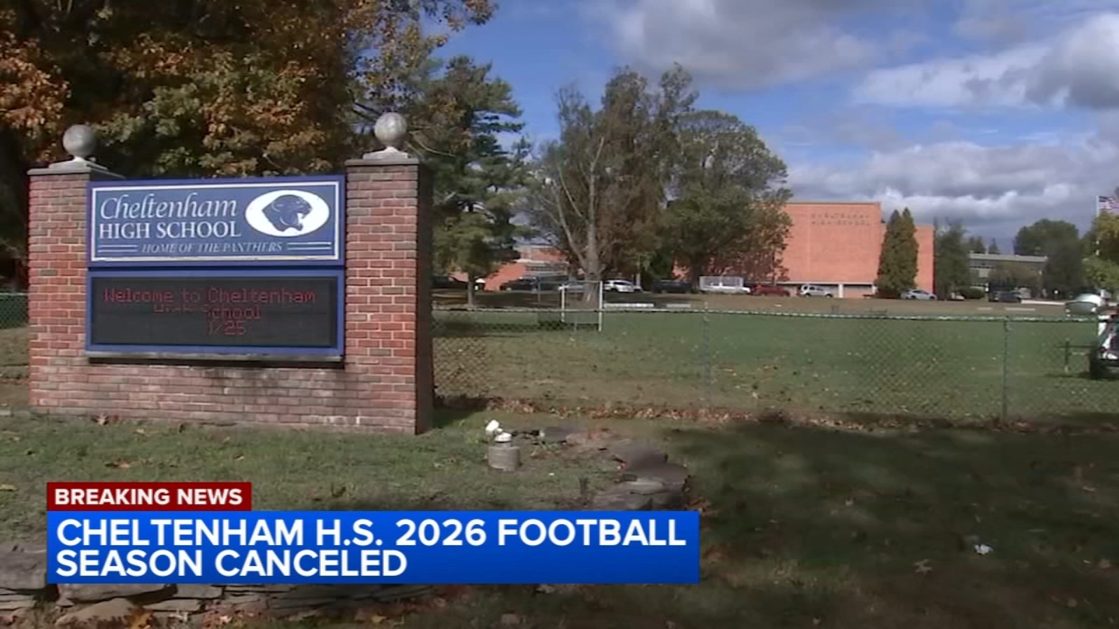 Cheltenham School District cancels high school's 2026 football season ...